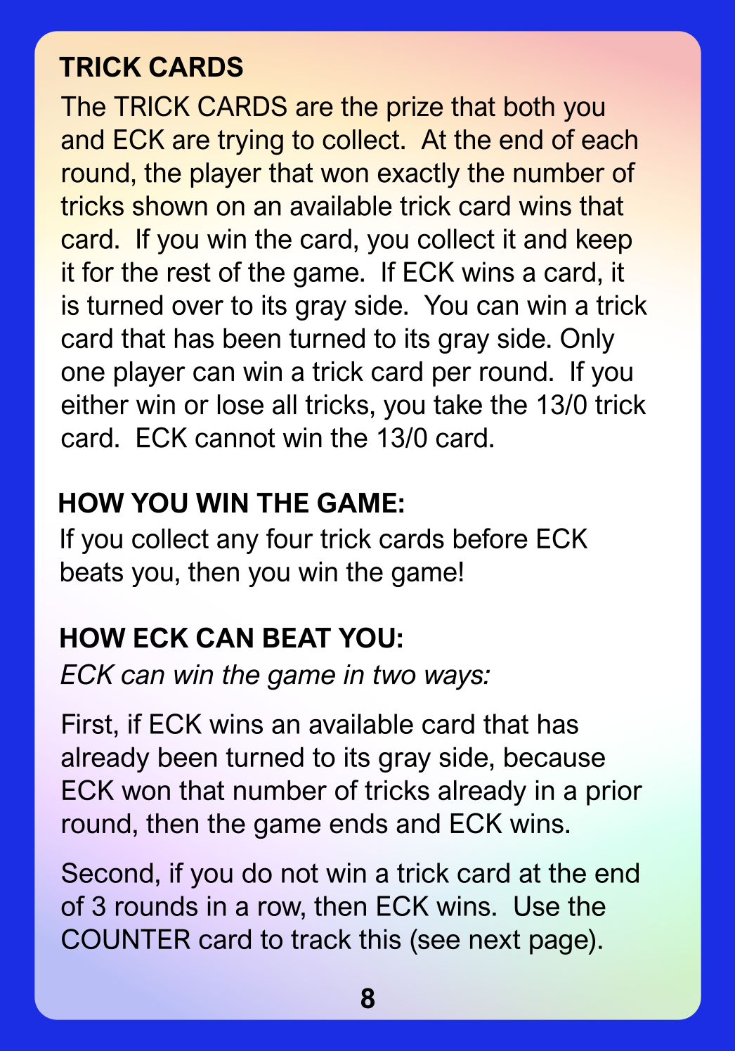ECK: A Solo Trick Taking Card Game – John Burton Games